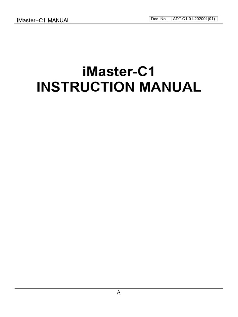 Imaster C1 User Manual | PDF | Power Supply | Power Inverter