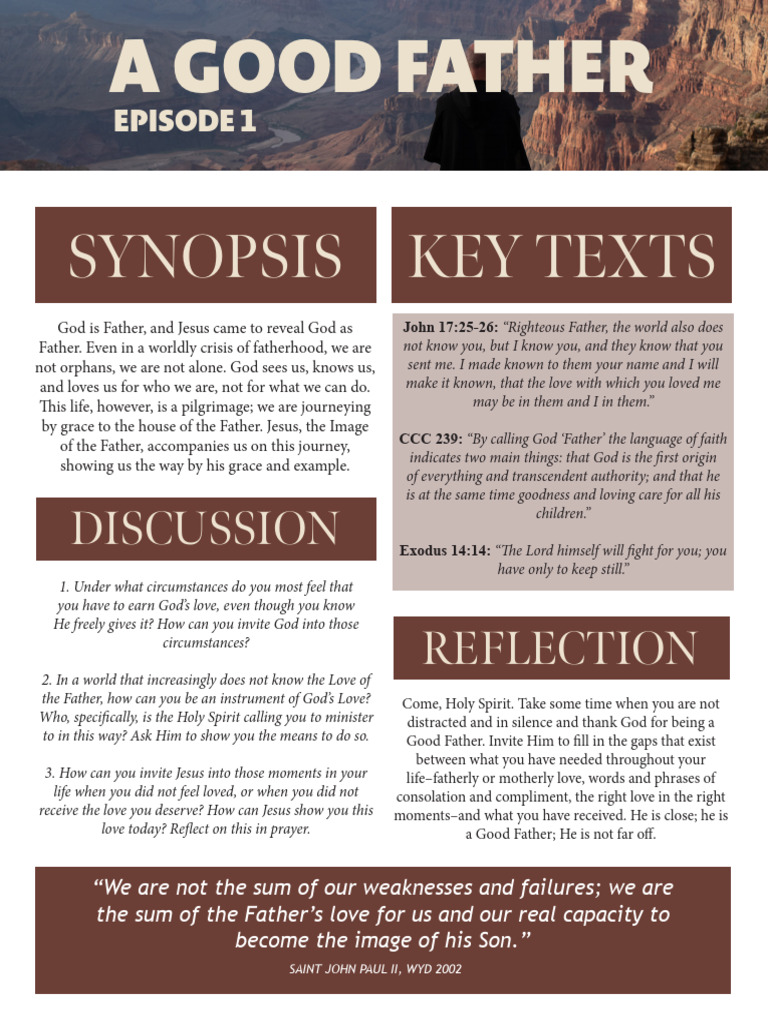 Embracing God's Fatherly Love | PDF | God | Jesus