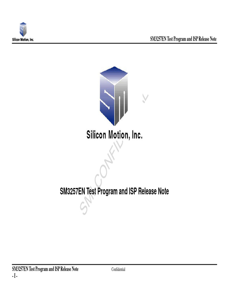 SM3257EN - K0317 - ReleaseNote SMI Chips | PDF | Software | Computing