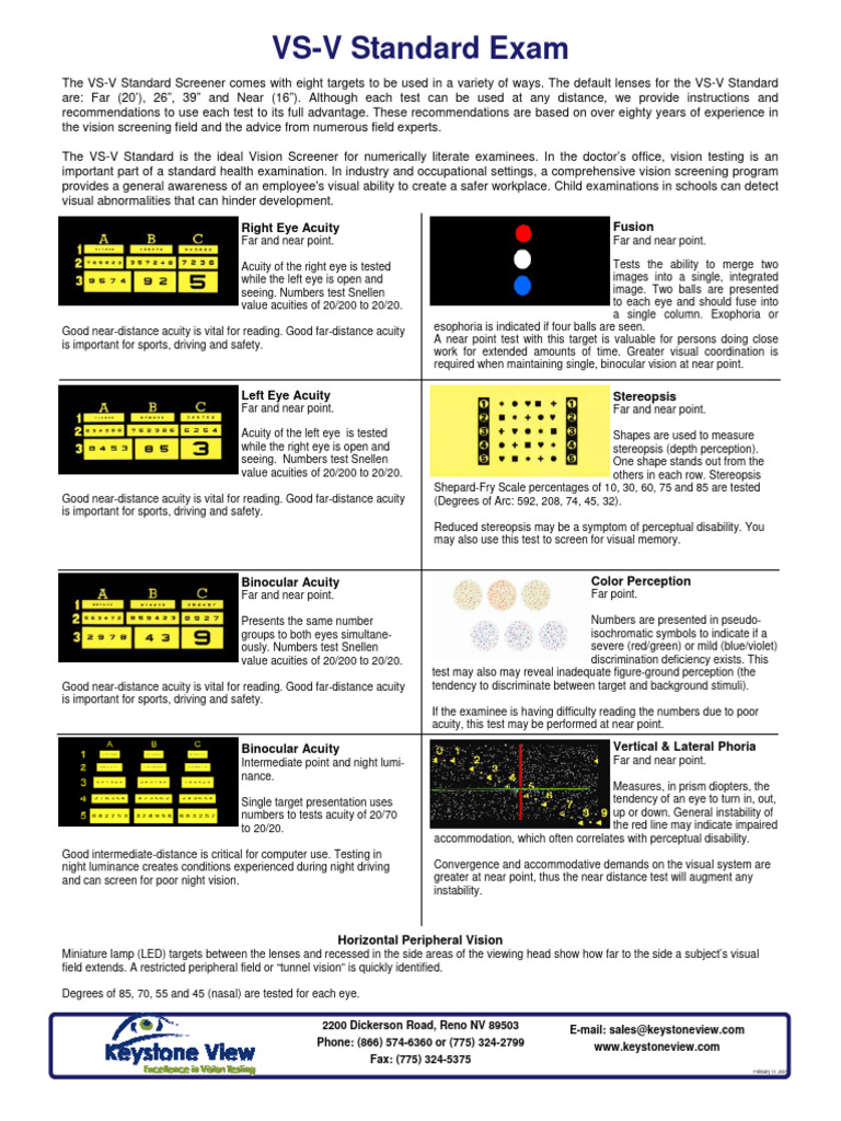 VS-V Standard Targets Explained | PDF