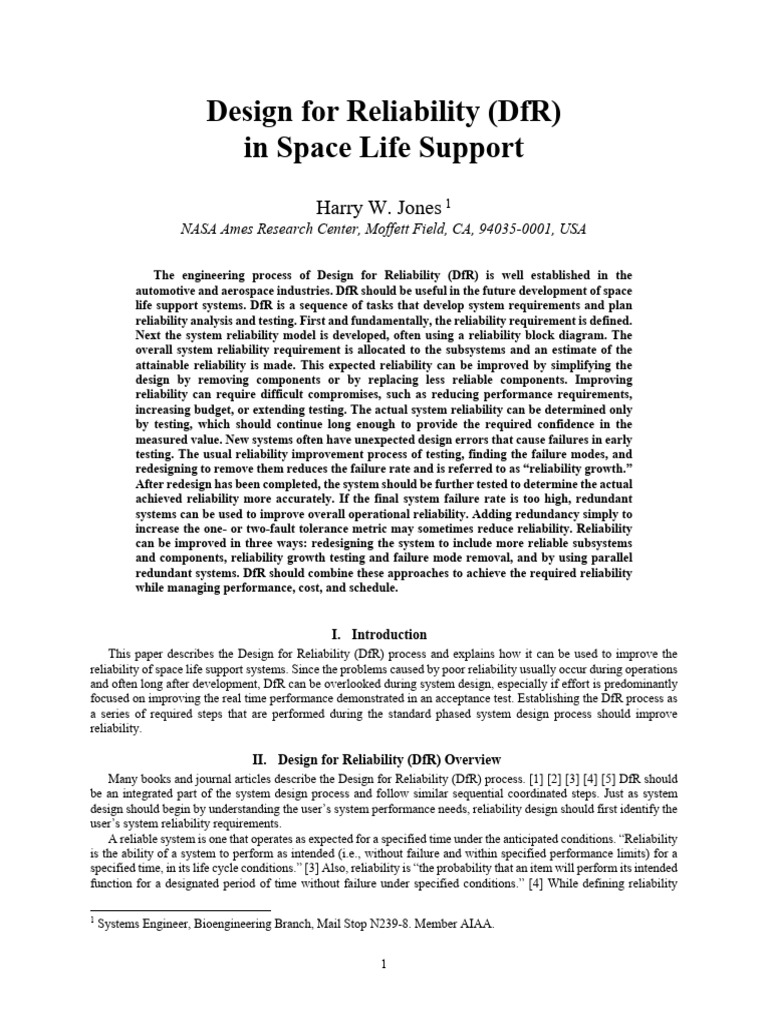 DFR Design F Rel ASCEND | PDF | Reliability Engineering | System