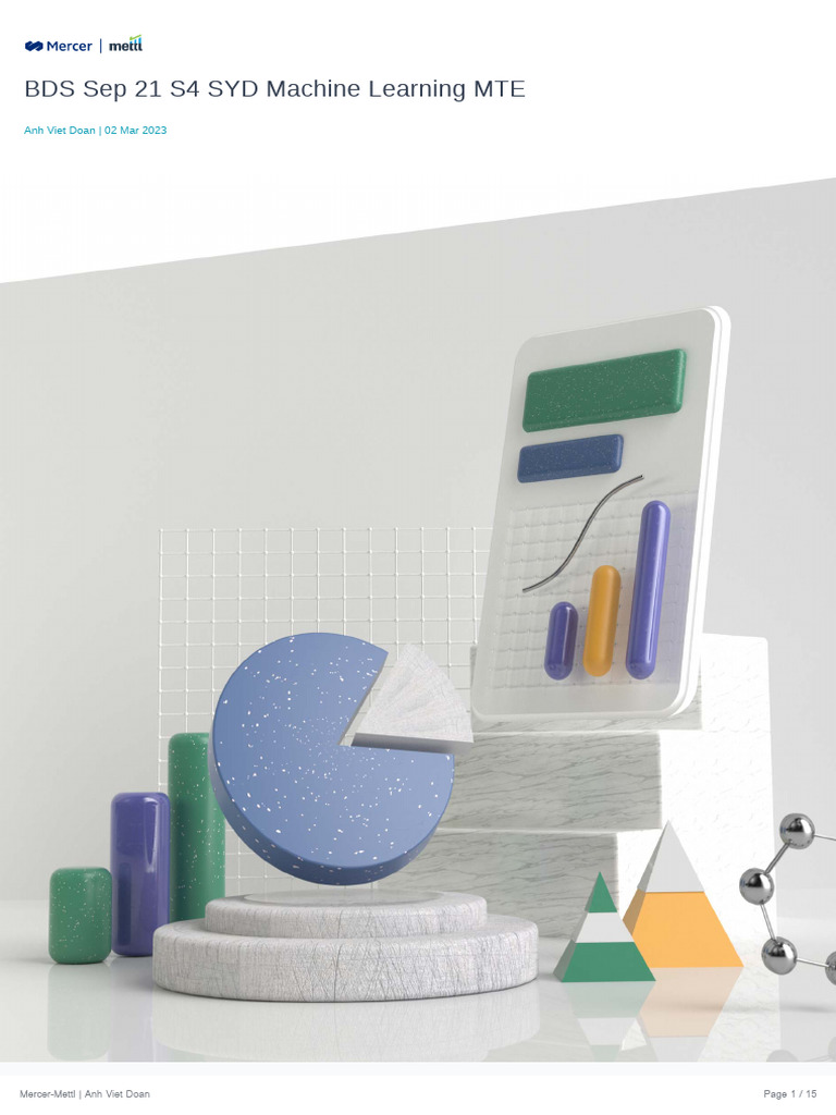 Anh Viet Doan BDS Sep 21 S4 SYD Machine Learning MTE | PDF | Computational Neuroscience ...