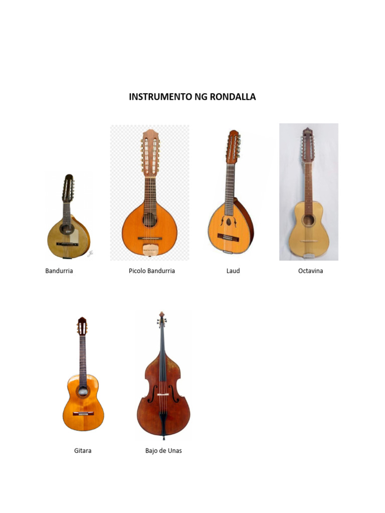 Instrumento NG Rondalla | PDF | Arte