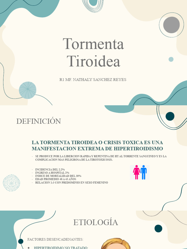 Tormenta Tiroidea | PDF | Hipertiroidismo | Especialidades Medicas