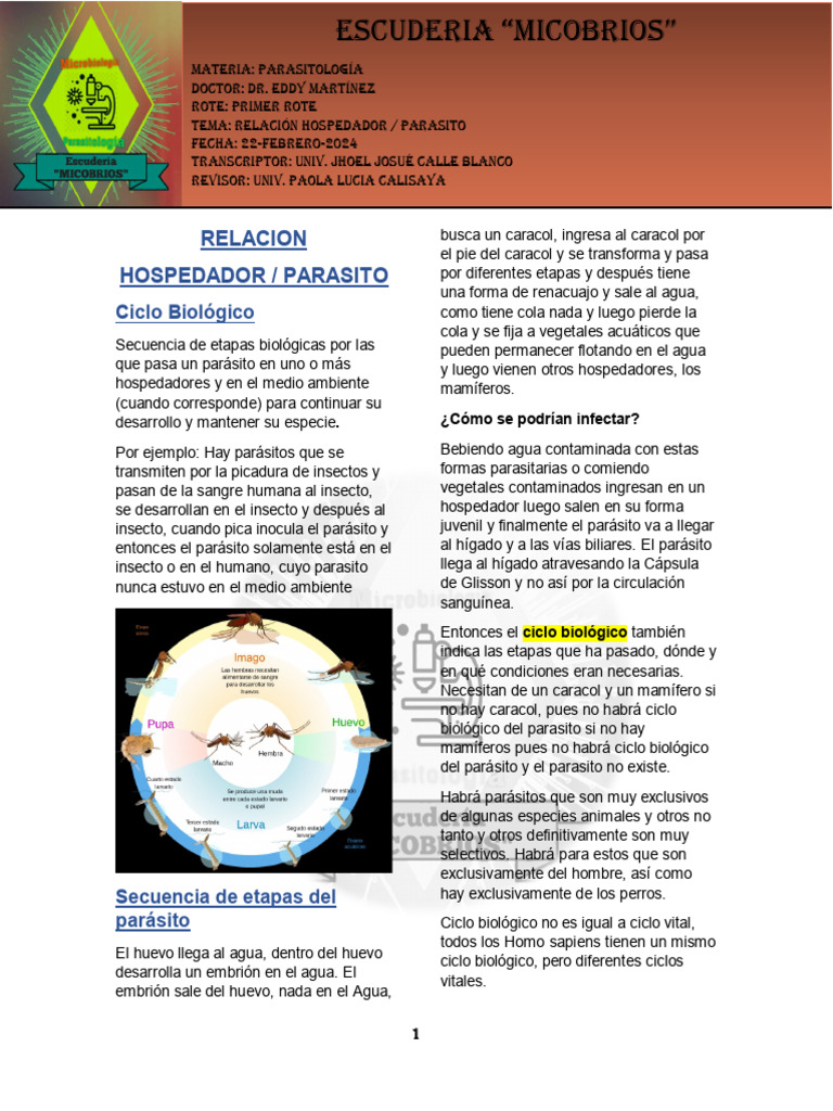 Parasitologia R1 - T2 | PDF | Parasitismo | Epidemias