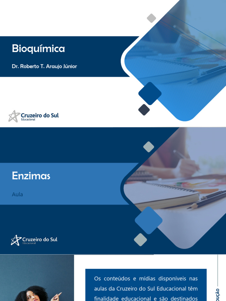 Aula - Bioquimica - Enzimas - 2024 | PDF | Enzima | Catálise