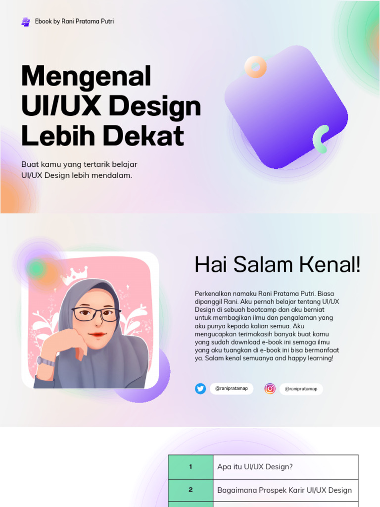 Ebook Mengenal UIUX Design Lebih Dekat | PDF