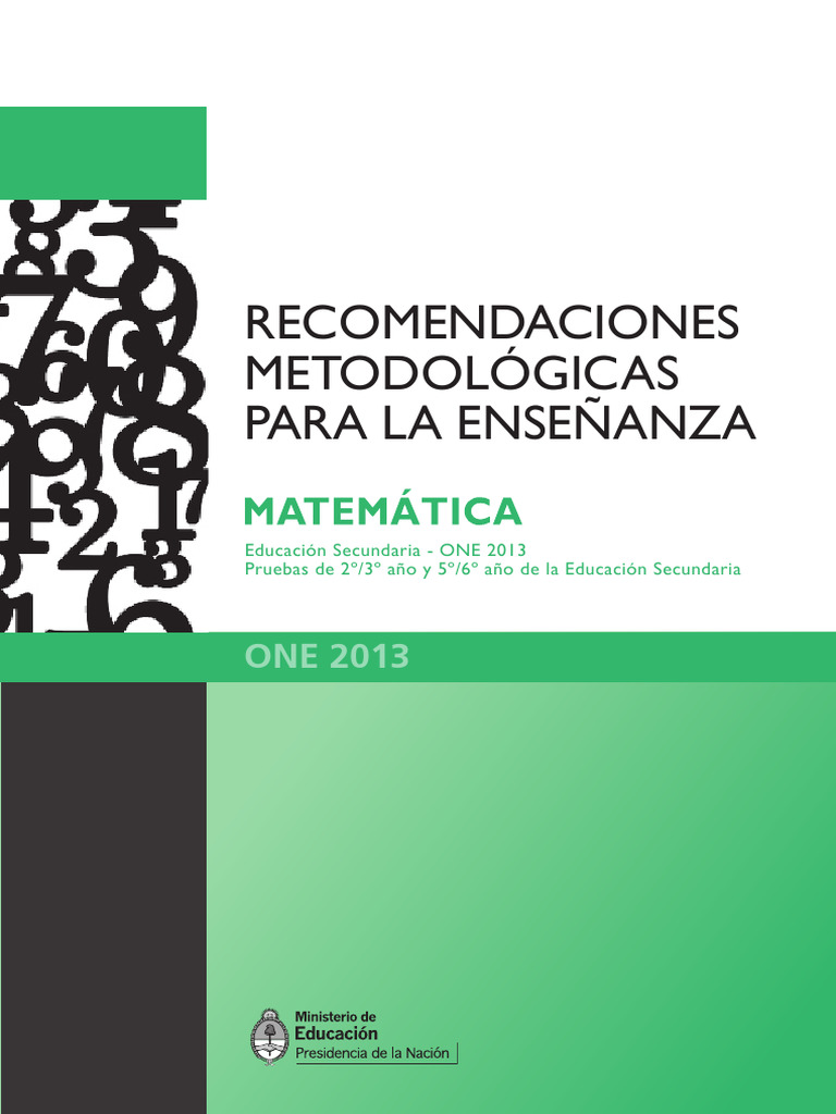 RM Matematica ONE2013 Secundaria | PDF | Geometría | Enseñando