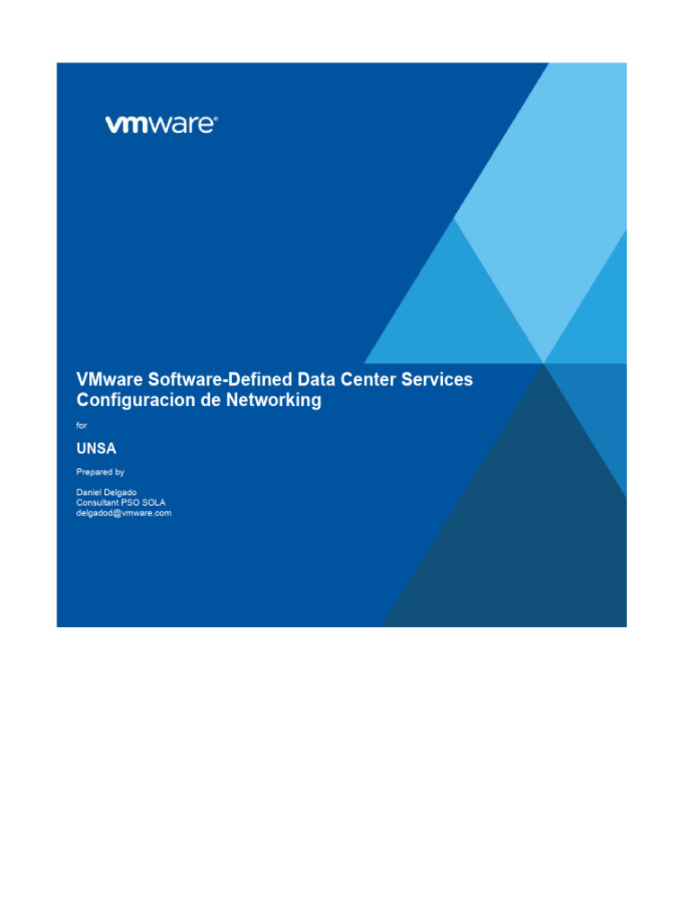 UNSA NSX Configuration Workbook 190404 | PDF | Ip Address | Computer Network