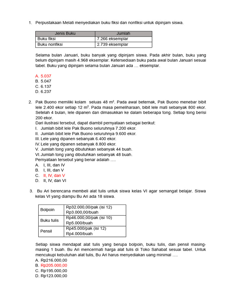 Soal Lat Aspd 2 | PDF