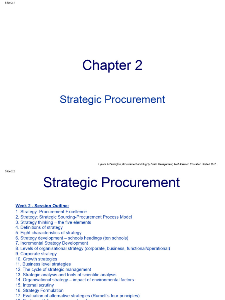 Kraljic Matrix in Strategic Procurement | PDF | Strategic Management | Procurement
