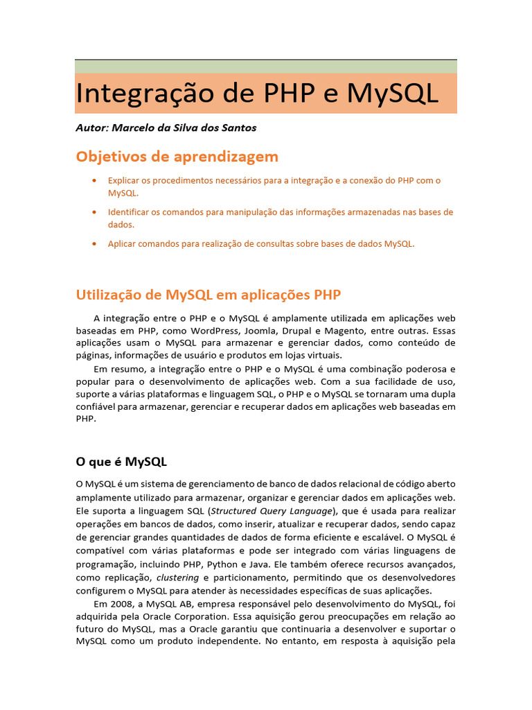 Para Backend | PDF | SQL | Bancos de dados