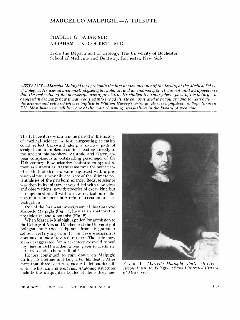 Marcello Malpighi - A Tribute | PDF