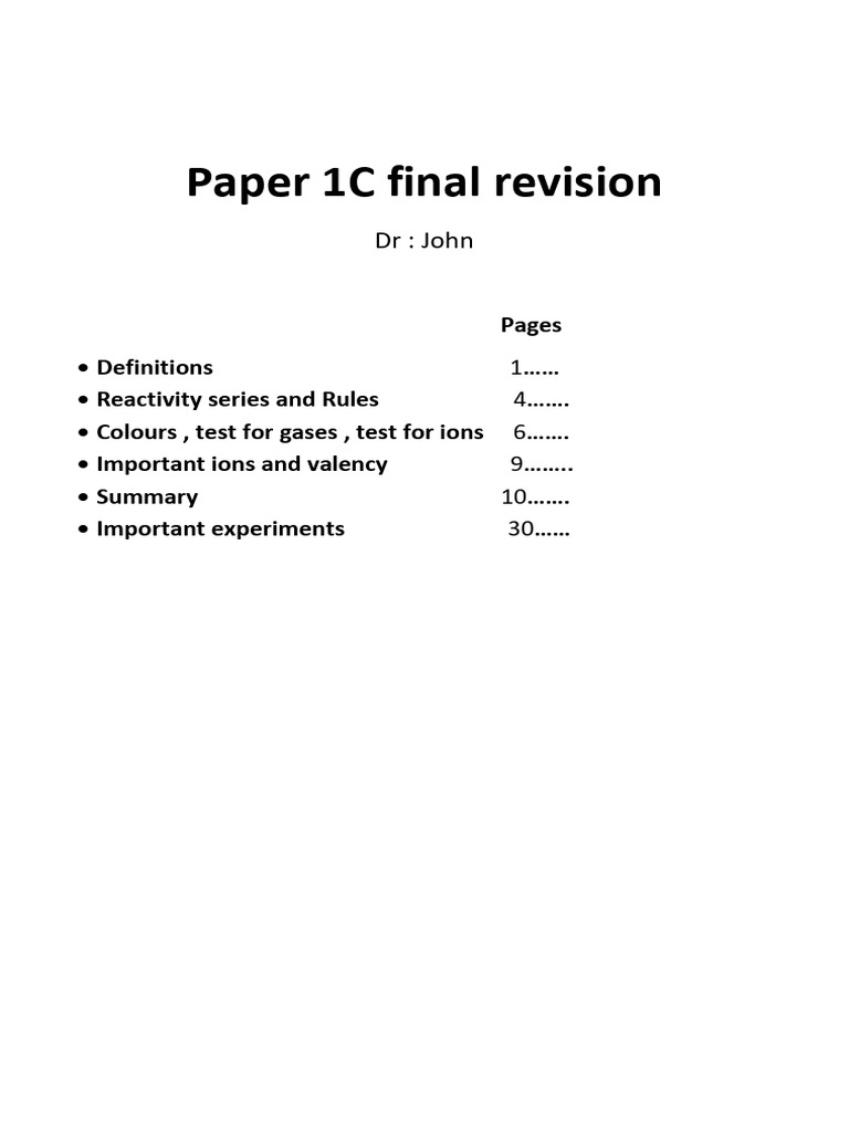 Paper 1 Final Revision-1 | PDF