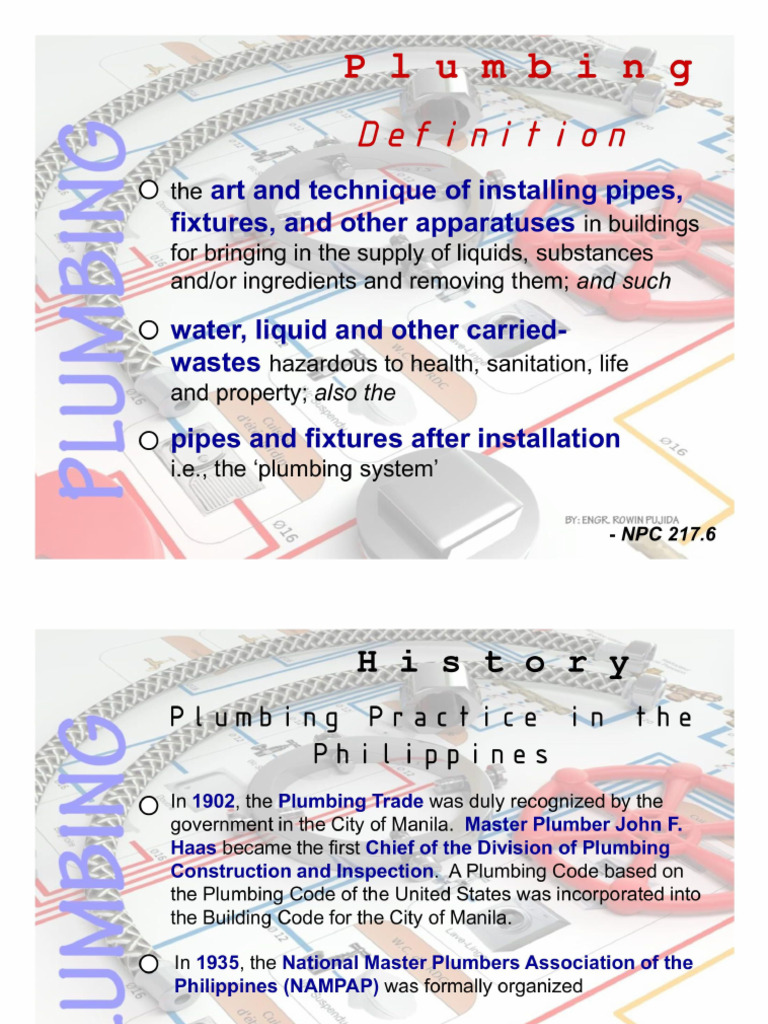 1 Basic Principles of Plumbing | PDF