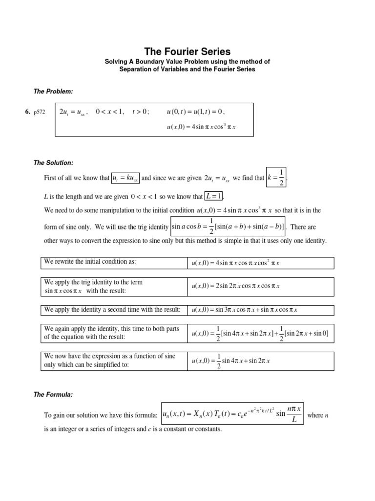 Fourier Series | PDF | Numerical Analysis | Mathematical Analysis Fourier Series | PDF | Numerical Analysis | Mathematical Analysis