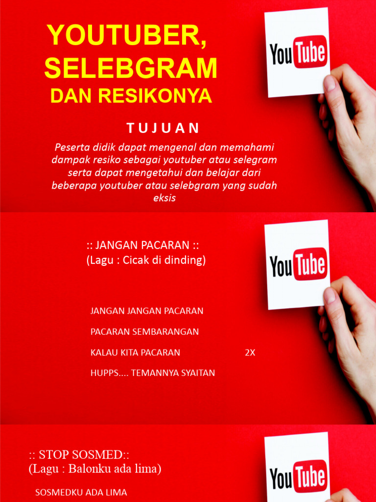Youtuber, Selebgram | PDF