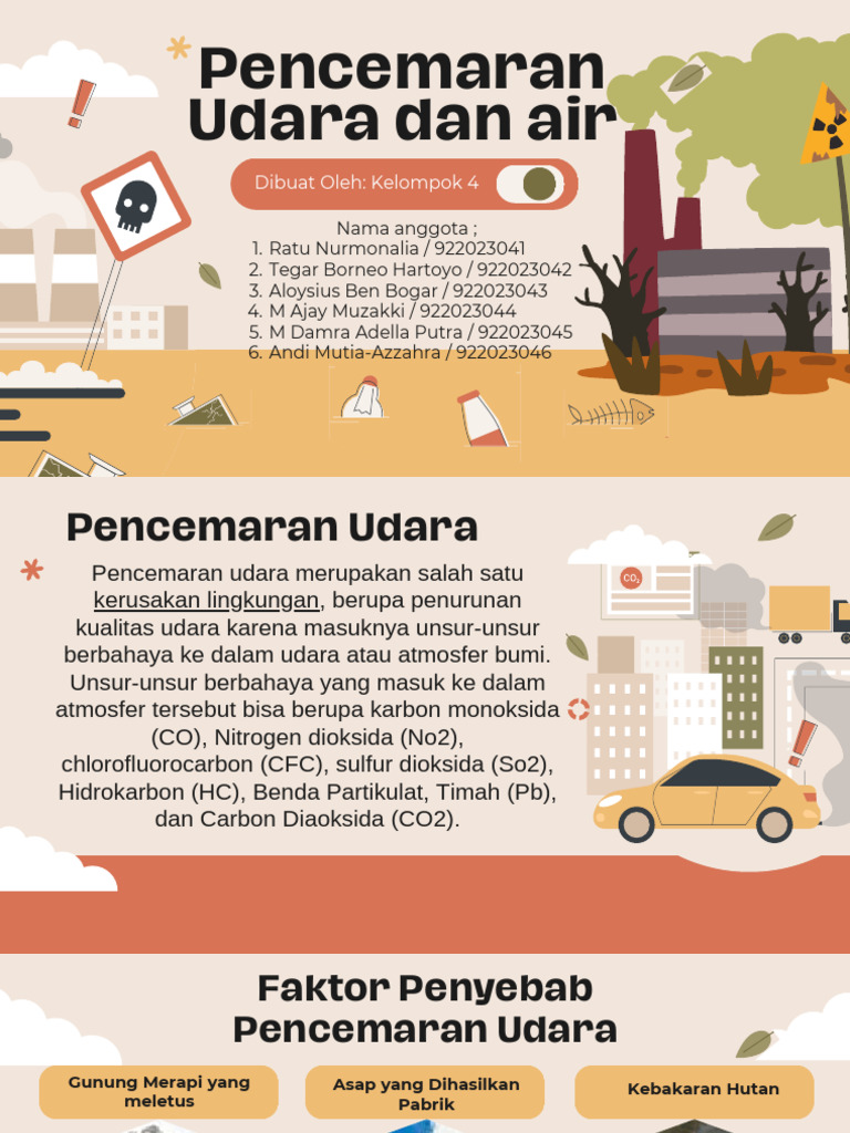 Pencemaran Udara Dan Air | PDF