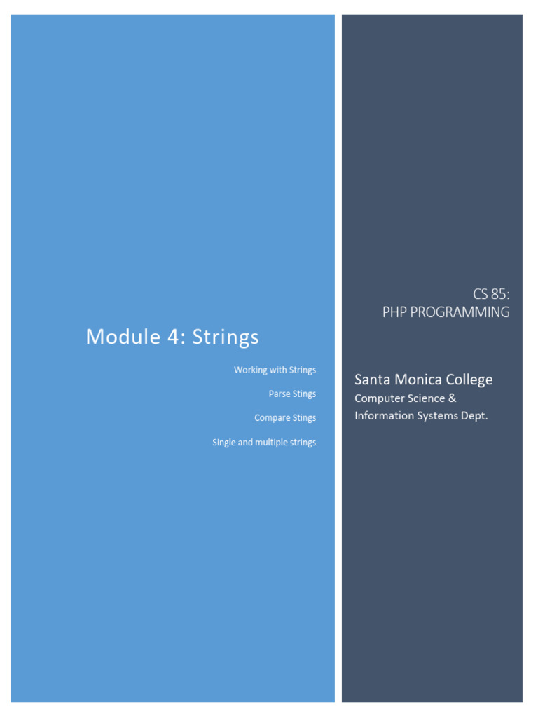 Module4 Strings | PDF | Regular Expression | String (Computer Science)
