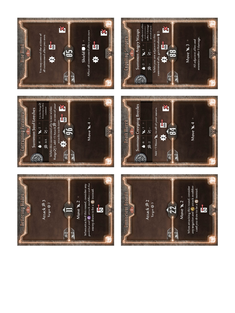 GLOOMHAVEN - Bladeswarm-Ability-Cards-V3 | PDF
