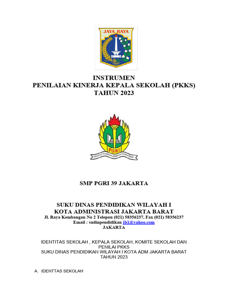 INSTRUMEN PKKS 2023 Pgri | PDF