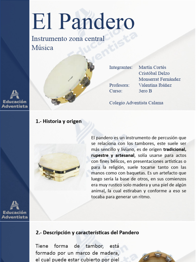 Presentación El Pandero | PDF