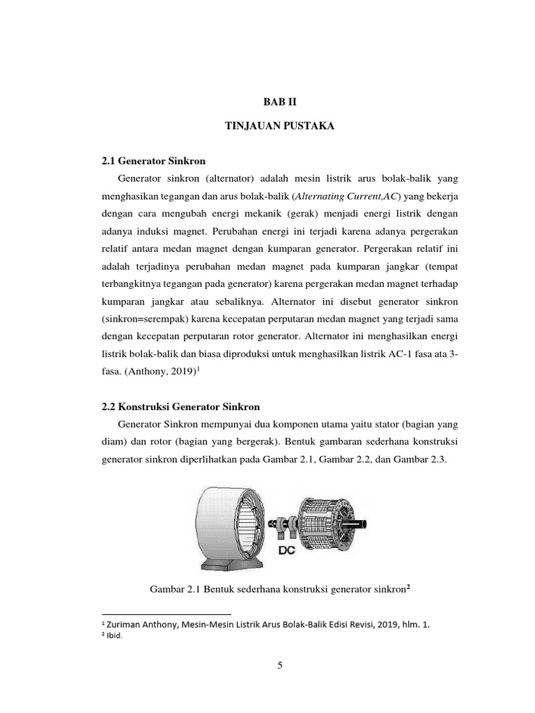 Referensi Generator Sinkron | PDF