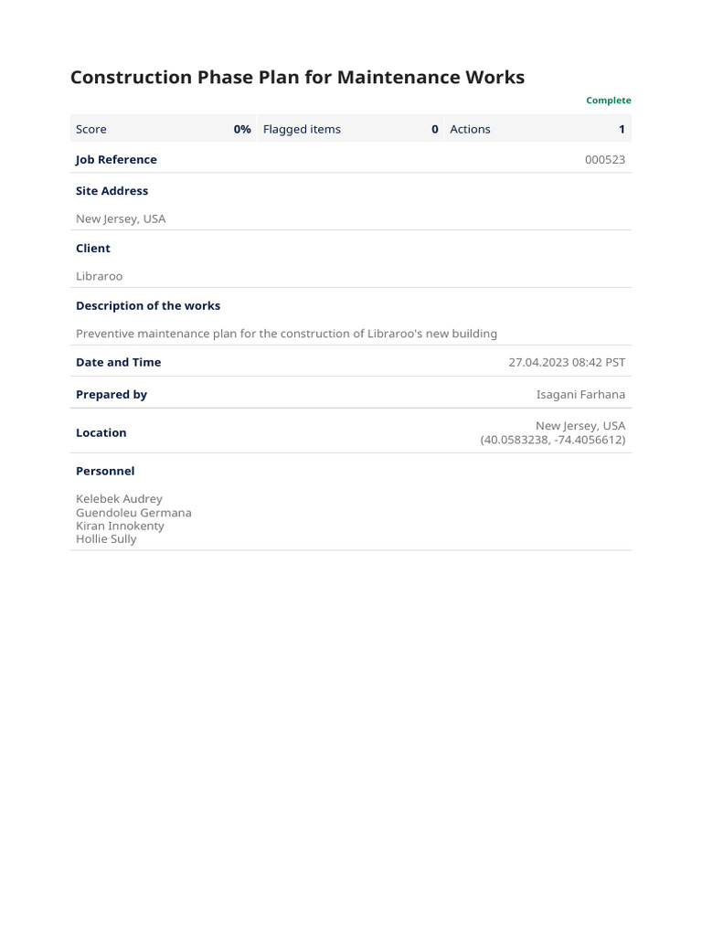Preventive Maintenance Plan | PDF | Personal Protective Equipment | Safety