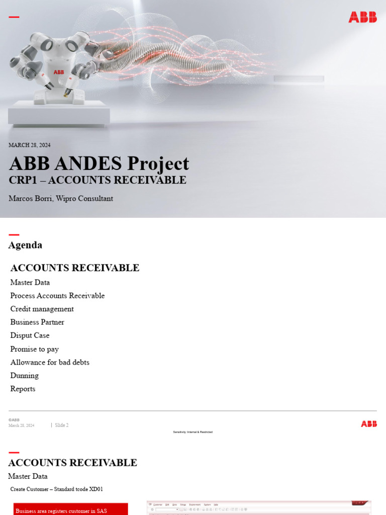 ABB LATAM – CRP ACCOUNTS RECEIVABLE (1) | PDF | Payments | Receipt