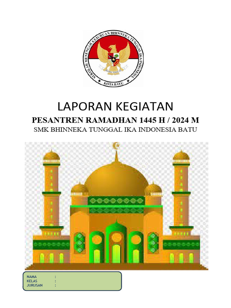 Laporan Kegiatan Pondok Ramadhan SMK Bti 2024 | PDF