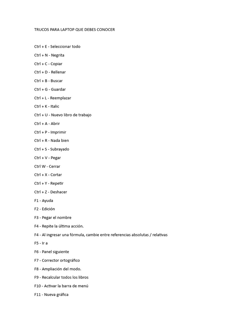 Trucos para Laptop Que Debes Conocer | PDF | Ventana (informática ...