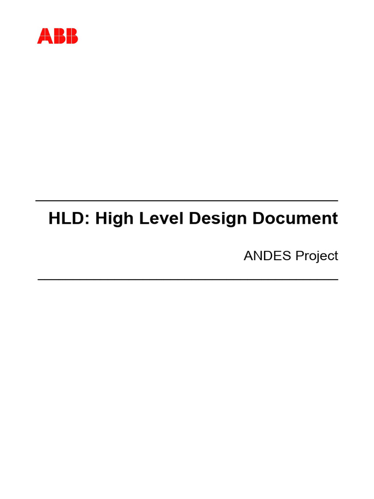 High Level Design for ANDES Project | PDF | Enterprise Resource ...