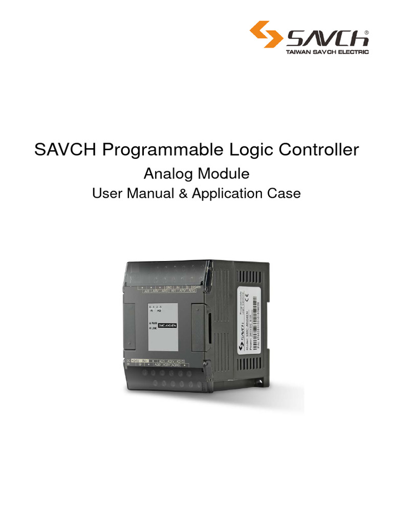 SAVCH PLC User's Manual of Analog Module | PDF