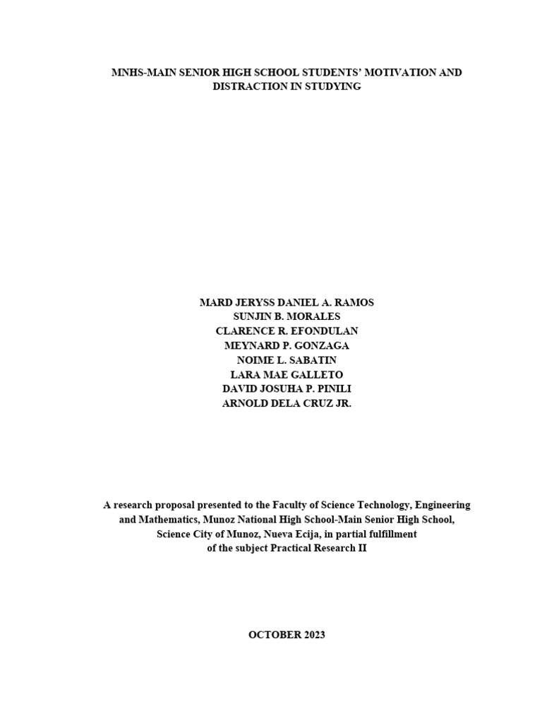 Motivation and Distraction | PDF | Motivational | Motivation