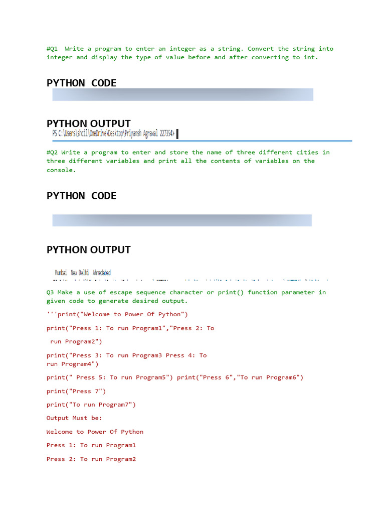 IPR - Assignment Section (C) 227354 | PDF | Computer Program | Programming