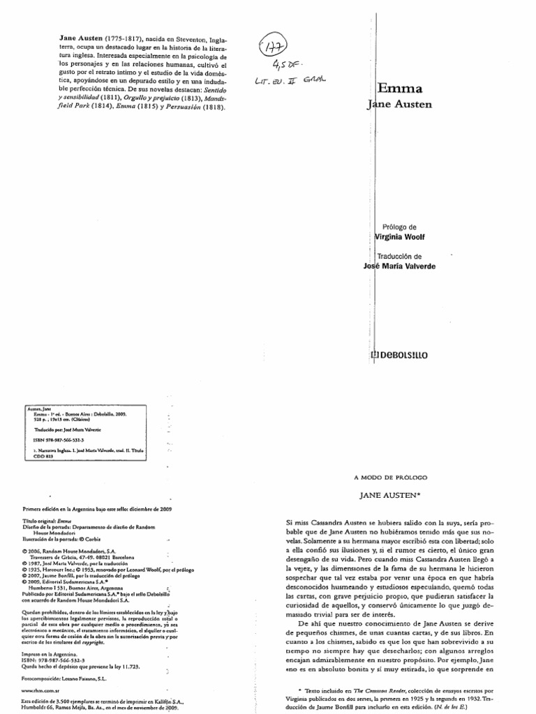 Woolf, V - Jane Austen | PDF