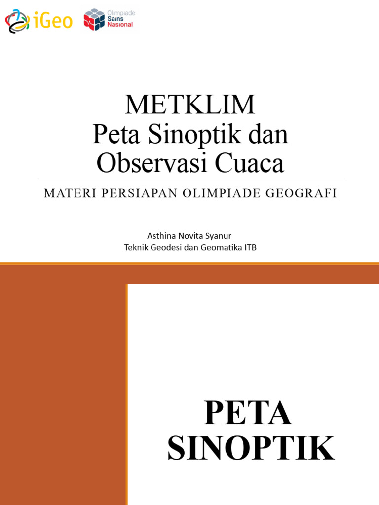 Peta Sinoptik dan Observasi Cuaca | PDF