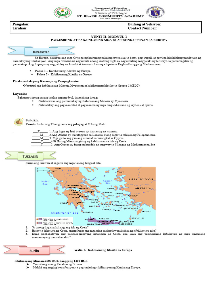 Ap Grade 8 Module 1 2nd Quarter | PDF