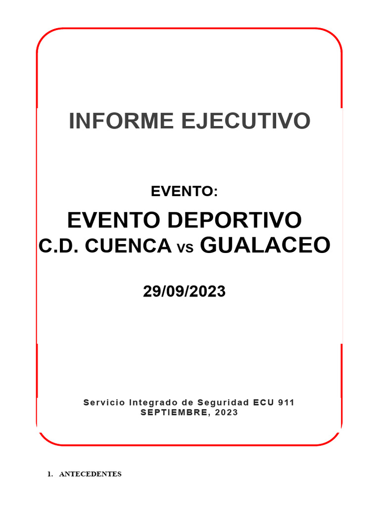 Formato de Informe | PDF