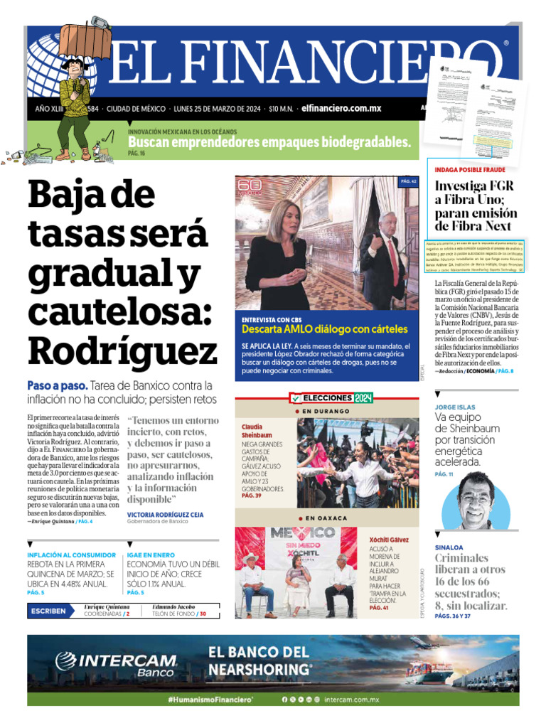 El Financiero 25-03-24 | PDF | Inflación | México