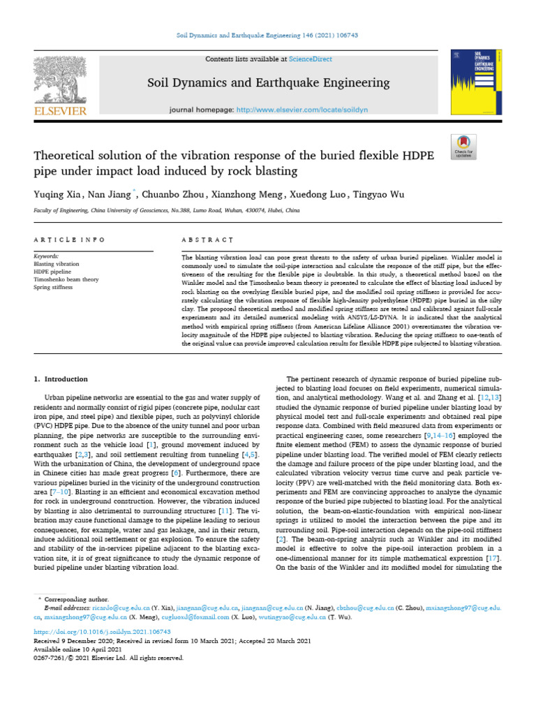 Xia 2021 | PDF | Bending | Waves