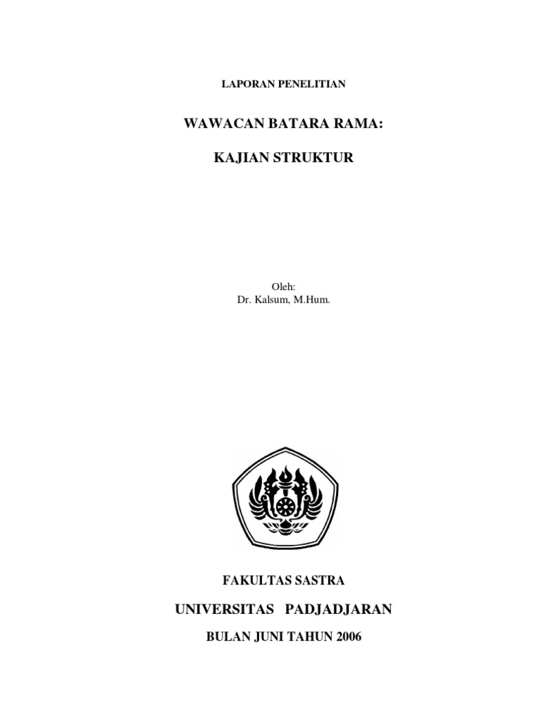 Wawacan Batara Rama Kajian Struktur | PDF