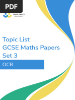 GCSE Edexcel Higher Maths: Topic List For Revision (CALCULATOR) | PDF ...