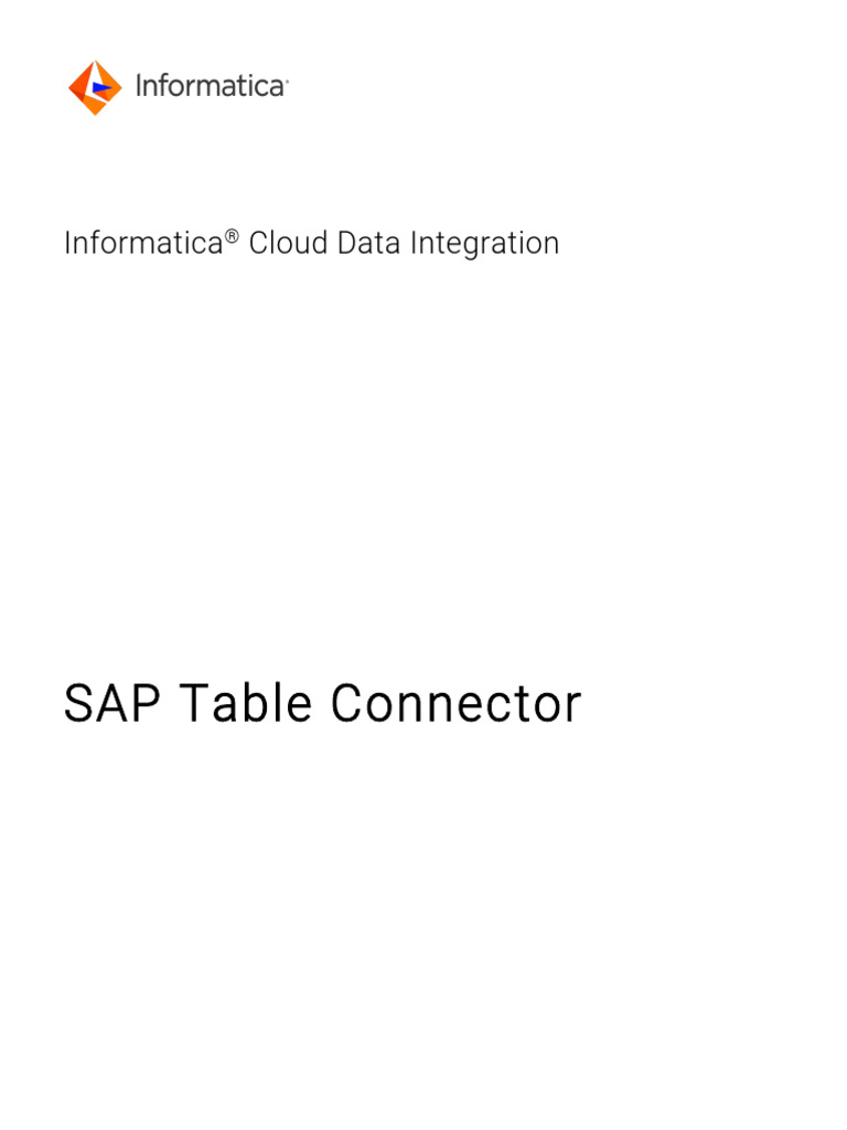 __(SAP)TableConnector_en | PDF | Cloud Computing | Operating System
