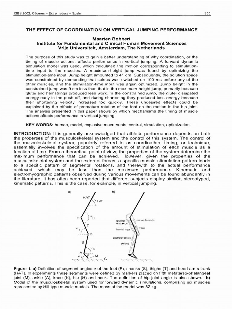 Coordination's Impact on Jump Height | PDF | Kinematics | Time