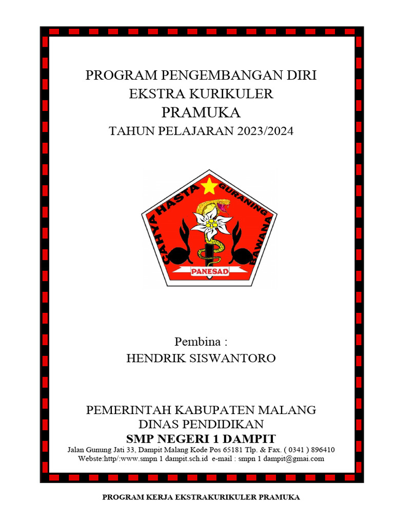 Program Ekstrakurikuler Pramuka | PDF