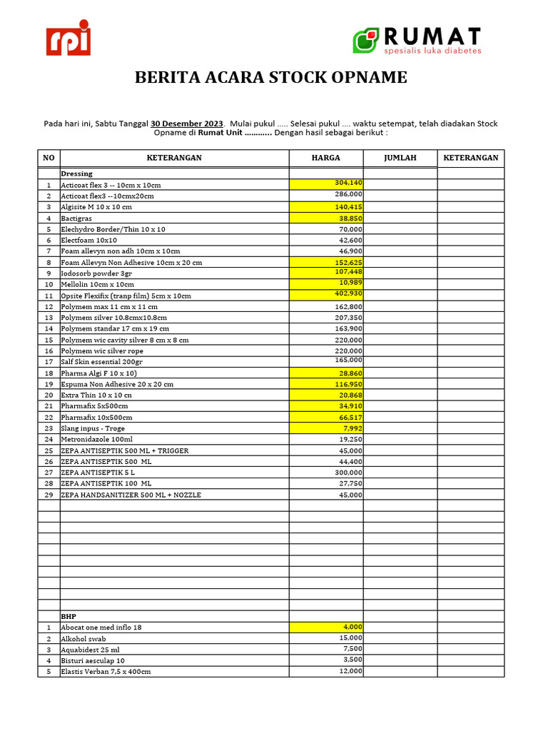 Form Sto Dan Co 2023 Unit (Print) | PDF