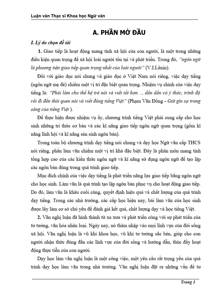(123doc) - Day-Hoc-Lam-Van-Nghi-Luan-Cho-Hoc-Sinh-Lop-9-Thcs-Theo-Huong-Giao-Tiep | PDF