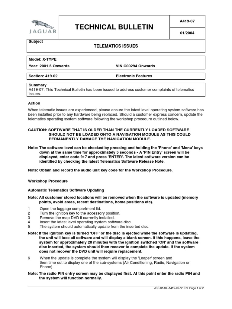 Update Telematics Software | PDF | Dvd | Operating System