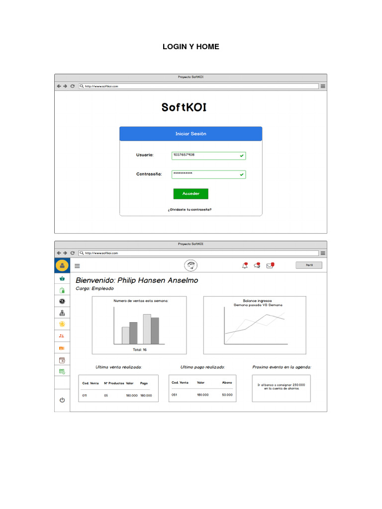 Prototipos Balsamiq | PDF